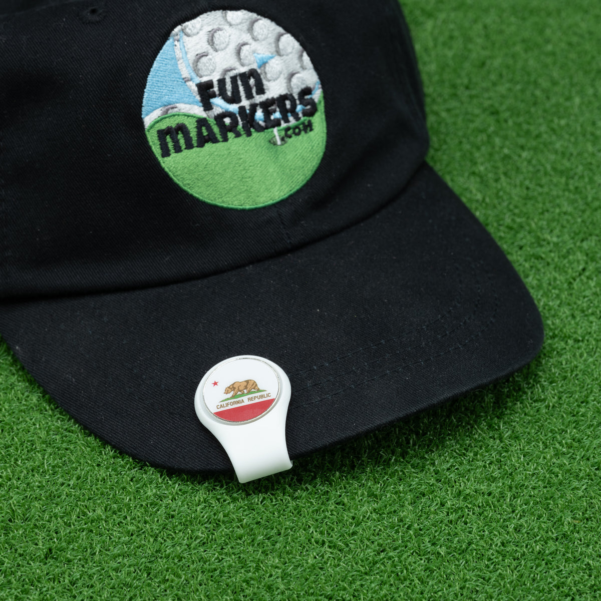 White Magnetic Silicone Hat Clip – FunMarkers