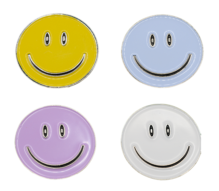Smiley Face Golf Ball Marker - Pack of 4 – FunMarkers